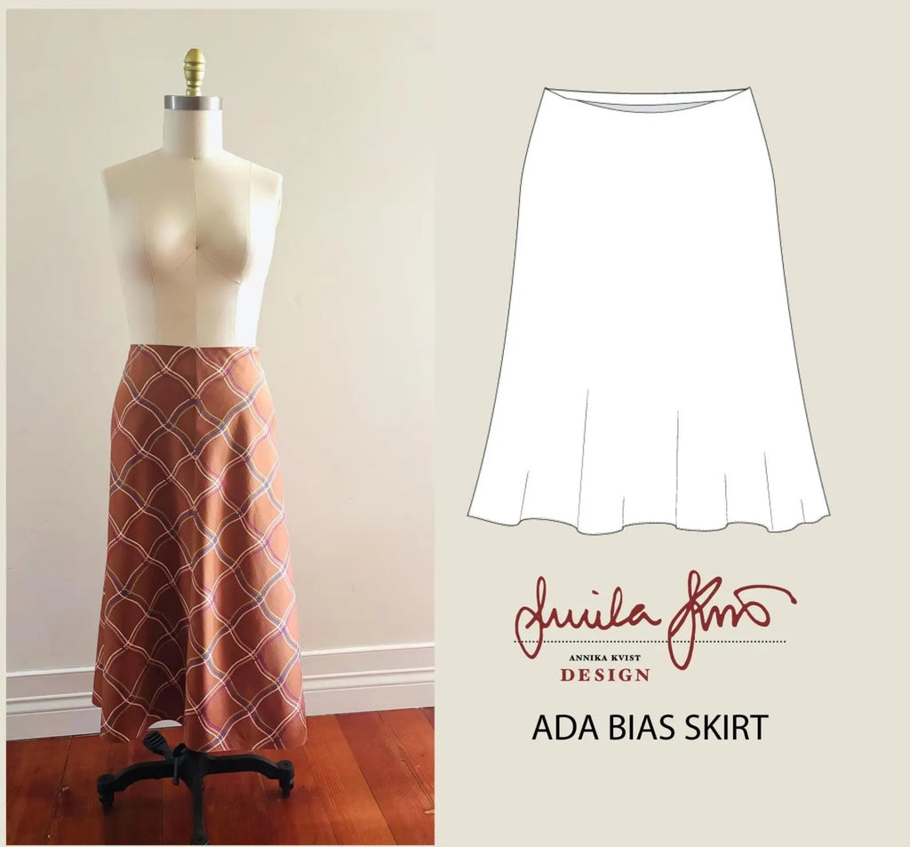 ANNIKA KVIST DESIGN • ADA BIAS SKIRT • PDF Pattern • Pattern Scissors Frock